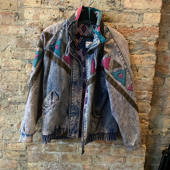 Jackets & Coats | Vintage Retro Denim Jacket | Poshmark